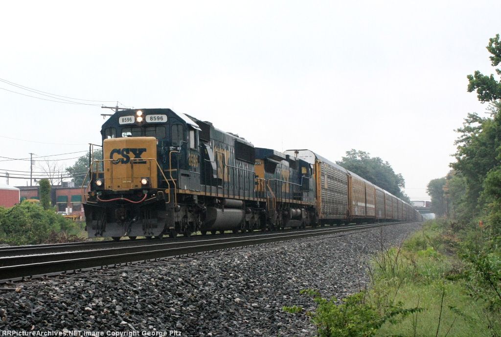 CSX 8596 and train Q217